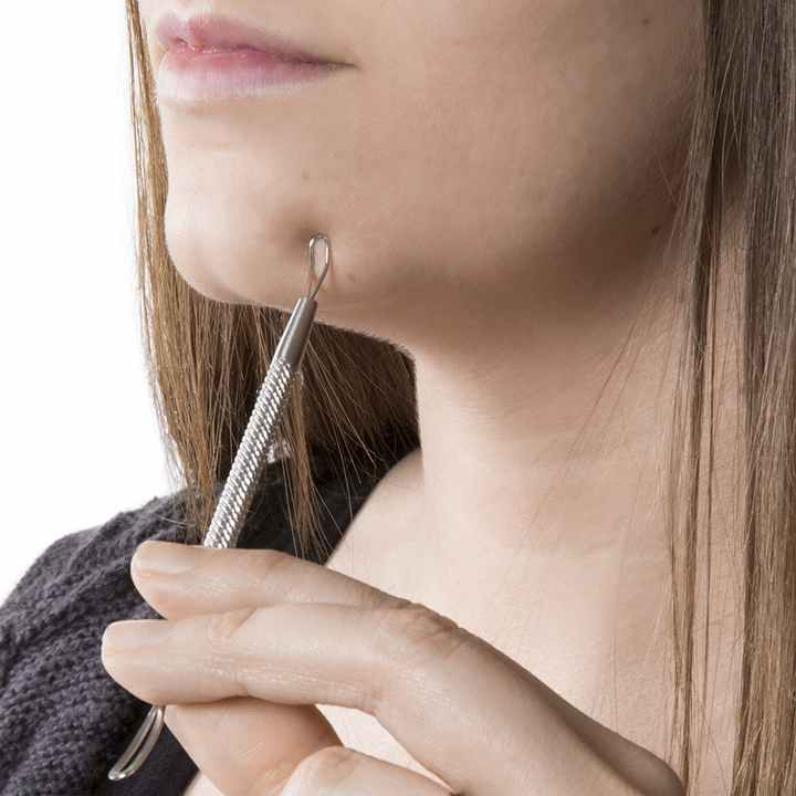 Acne Pin Pimple Extractor Risk-Free Stainless Steel Blackhead Remover ...