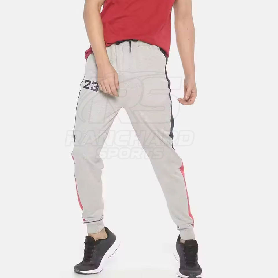 Men Polyester Cotton Sweatpants Soft Comfortable Pants for Gym Men ...