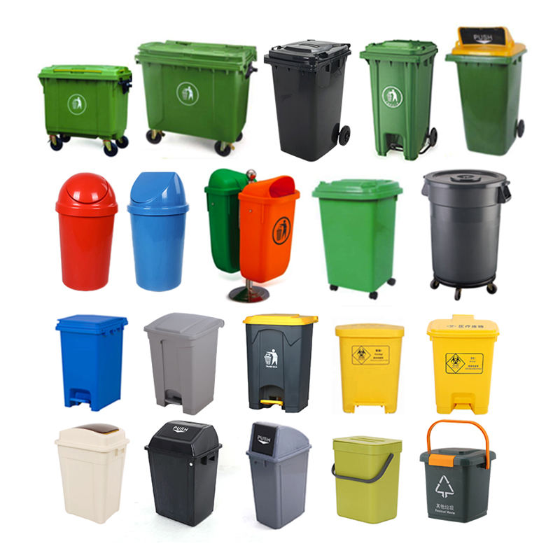 140L Trash Can with Wheels - Sustainable Waste Bin