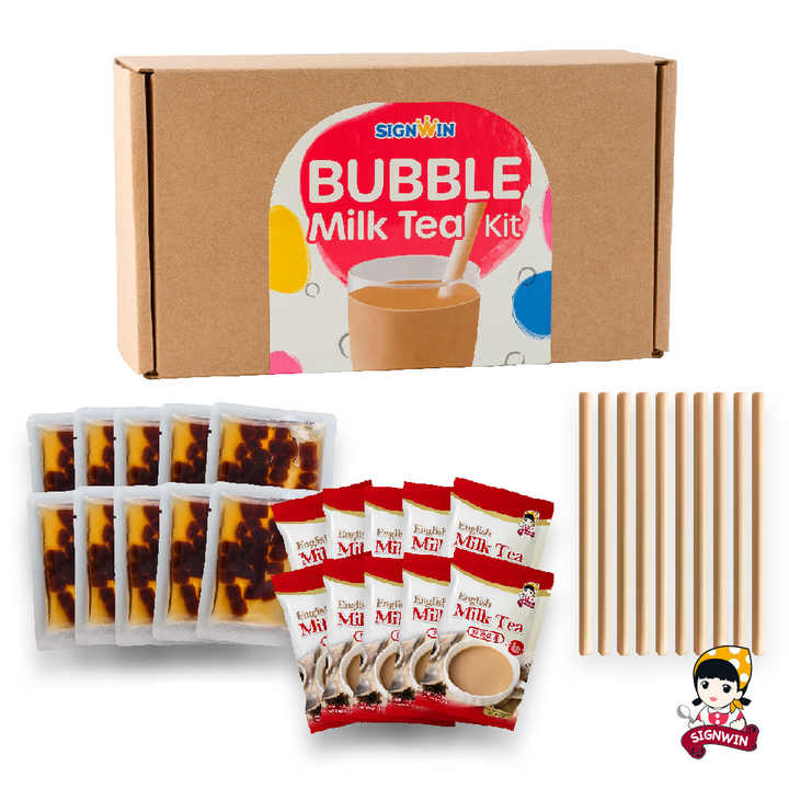 Instant Bubble Tea Kit - Make Boba Tea at Home Easily