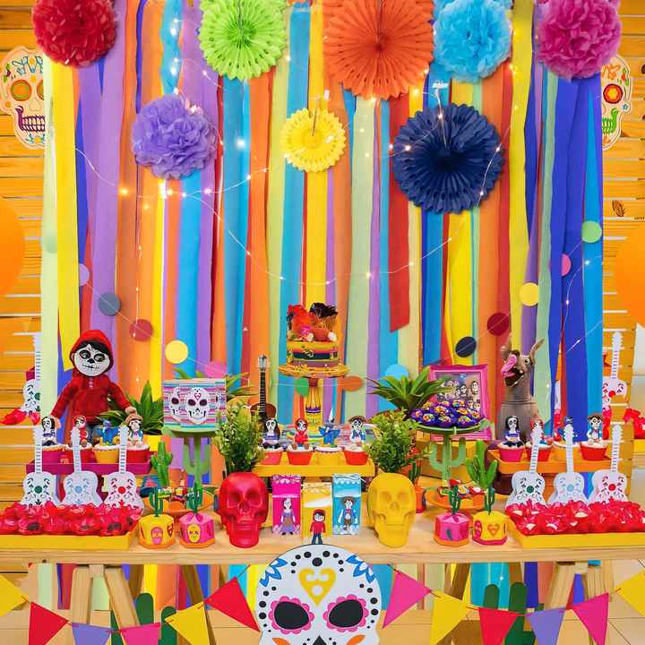 17pcs Colorful Mexican Fiesta Party Decorations with Streamers Garland ...