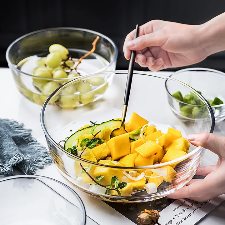 Plasticpro Disposable Angled Plastic Bowls Round Medium Serving Bowl ...