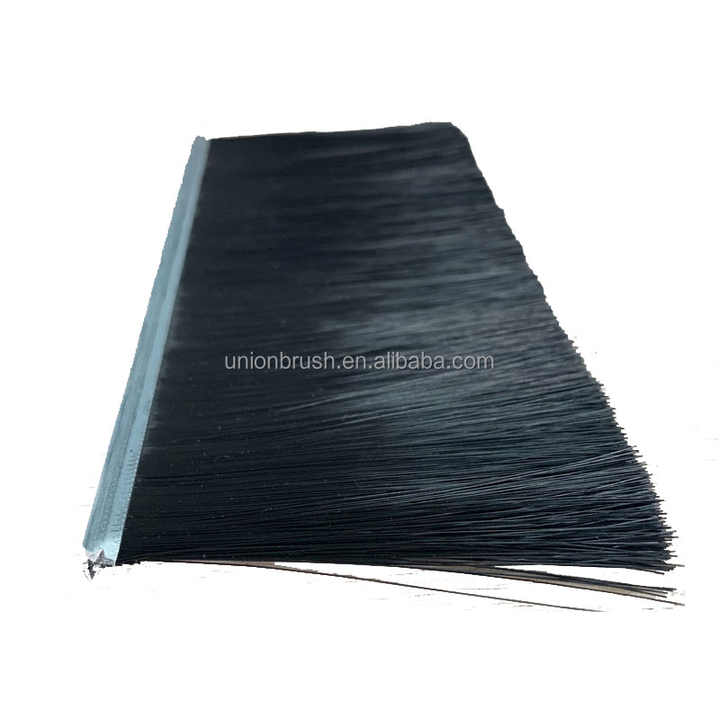 Metal Channel Nylon Bristle Flexible Sealing Strip Brush