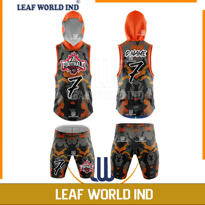 Custom Team Name & Number Sublimation Printing for 7V7 Football Uniforms