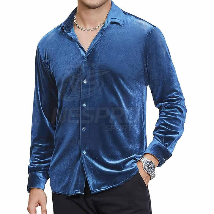 Royal Touch Men's Velvet Shirt Luxury Casual Look Modern Gentleman ...