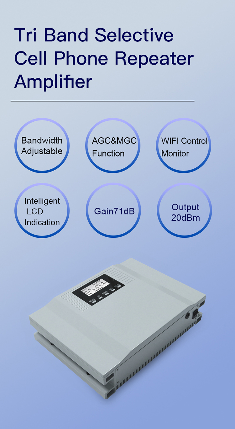 Digital Band selective 2G 3G Cell Phone Repeater , 4g Amplifier 5g ...