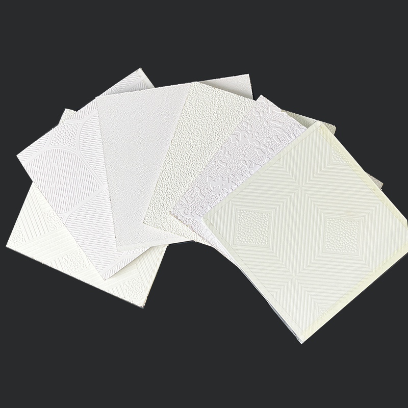 238 154 Gypsum Ceiling Tiles 60x60 PVC Laminated Easy Install ...