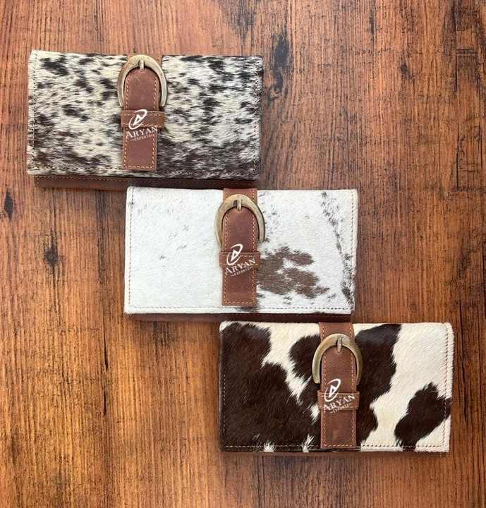Handmade Genuine Cowhide Leather Buckle Wallets for Women Slim Wallet ...