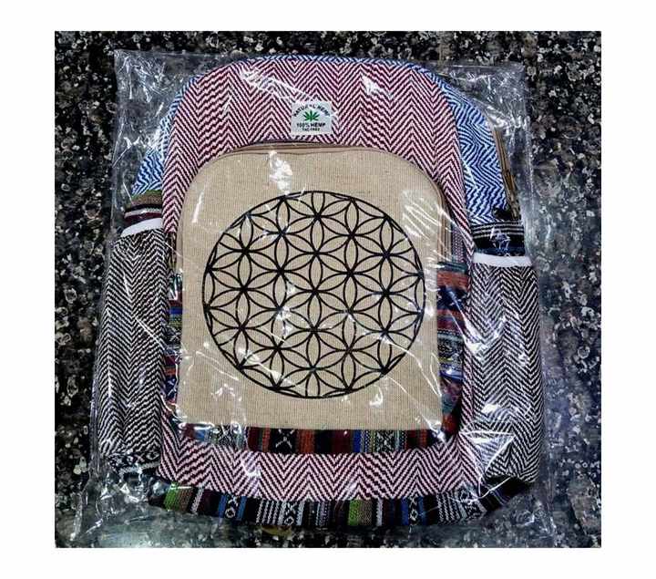 Mandala Print Big Size Famous Brand Pure Hemp Laptop Backpack Bags for ...