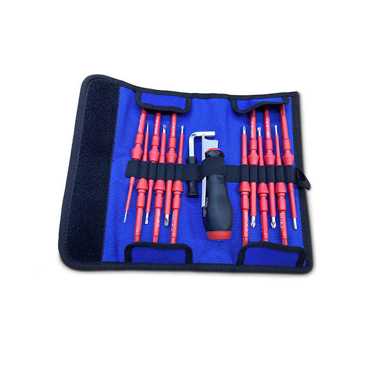 Insulated VDE Torque Screwdriver Set 1.2-6N.m Interchangeable Blade ...