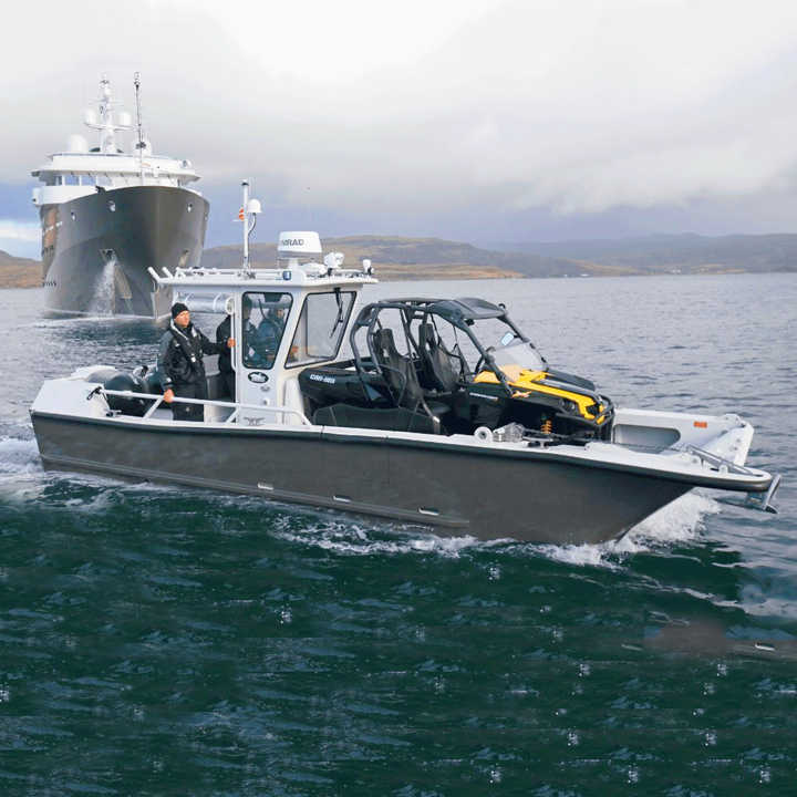 24ft Commercial Aluminum Landing Craft/ Utility Working Boat/ Barge ...