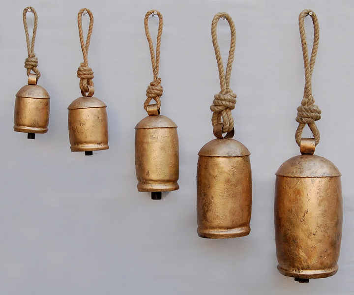 Multi Sizes swiss Brass Bells logo Engraved Cow Bells Chinese Antique ...