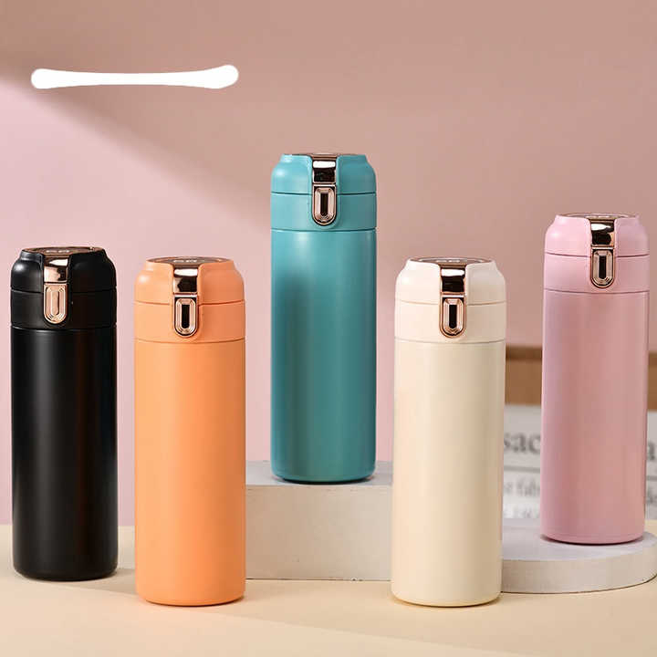 V31 420ml Smart LED Temperature Water Bottle Display Stainless Steel Thermos Flask Stainless ...