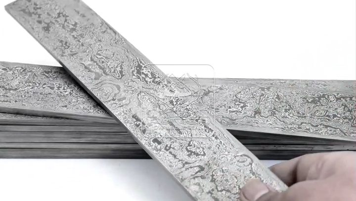 Hot-Rolled Damascus Steel Billet Random DD-Random-509 Forged Carbon ...