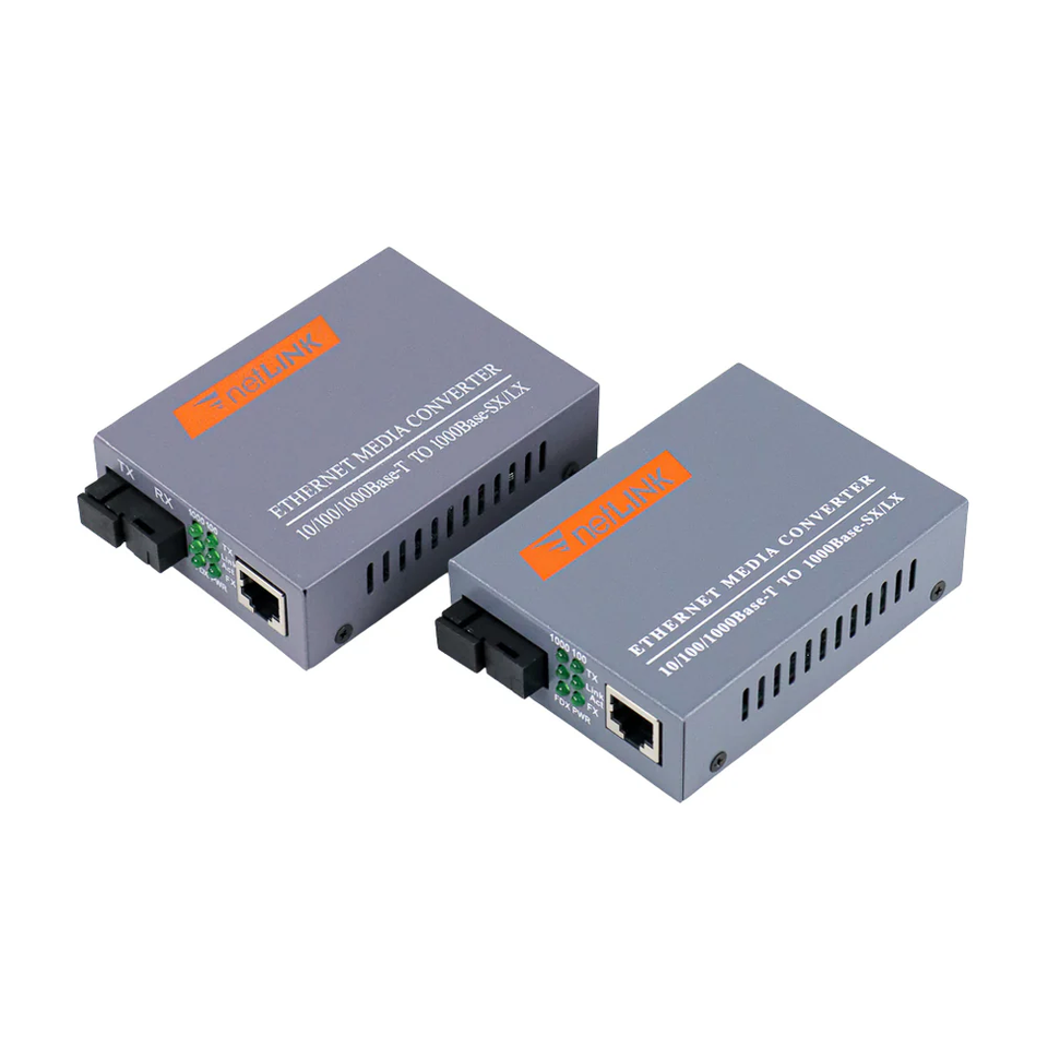 Netlink HTB 3100 1100S Mini Media Converter Fiber to Ethernet SM MM ...