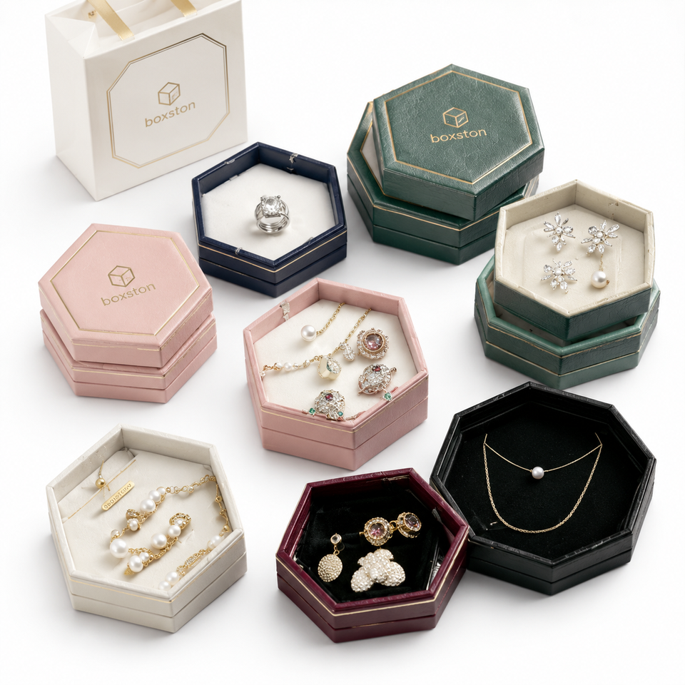 Customized Logo Color Box Jewelry Packaging for Bracelet Necklace ...