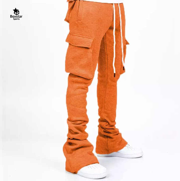 Long Length Men's Stacked Joggers With Pocket Street Wear Men's ...