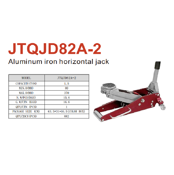 3 Ton Horizontal Hydraulic Jack Safe Moving Aluminum Iron Car Jacks for ...