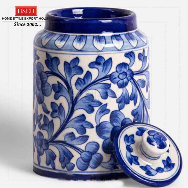 Decorative Ceramic Jar Table Top Home Decor Ceramic Air Tight Container ...