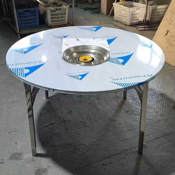 OEM Korean Restaurant Hotpot Folding Table - Butane BBQ Grill