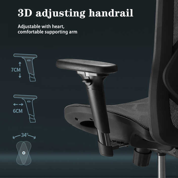 Sihoo M57 Full Mesh Ergonomics Office Chair 3D PU Armrests Business ...