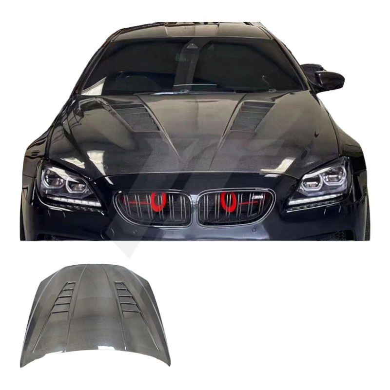 GT Style Carbon Fiber Bonnet Hood Vented for BMW M6