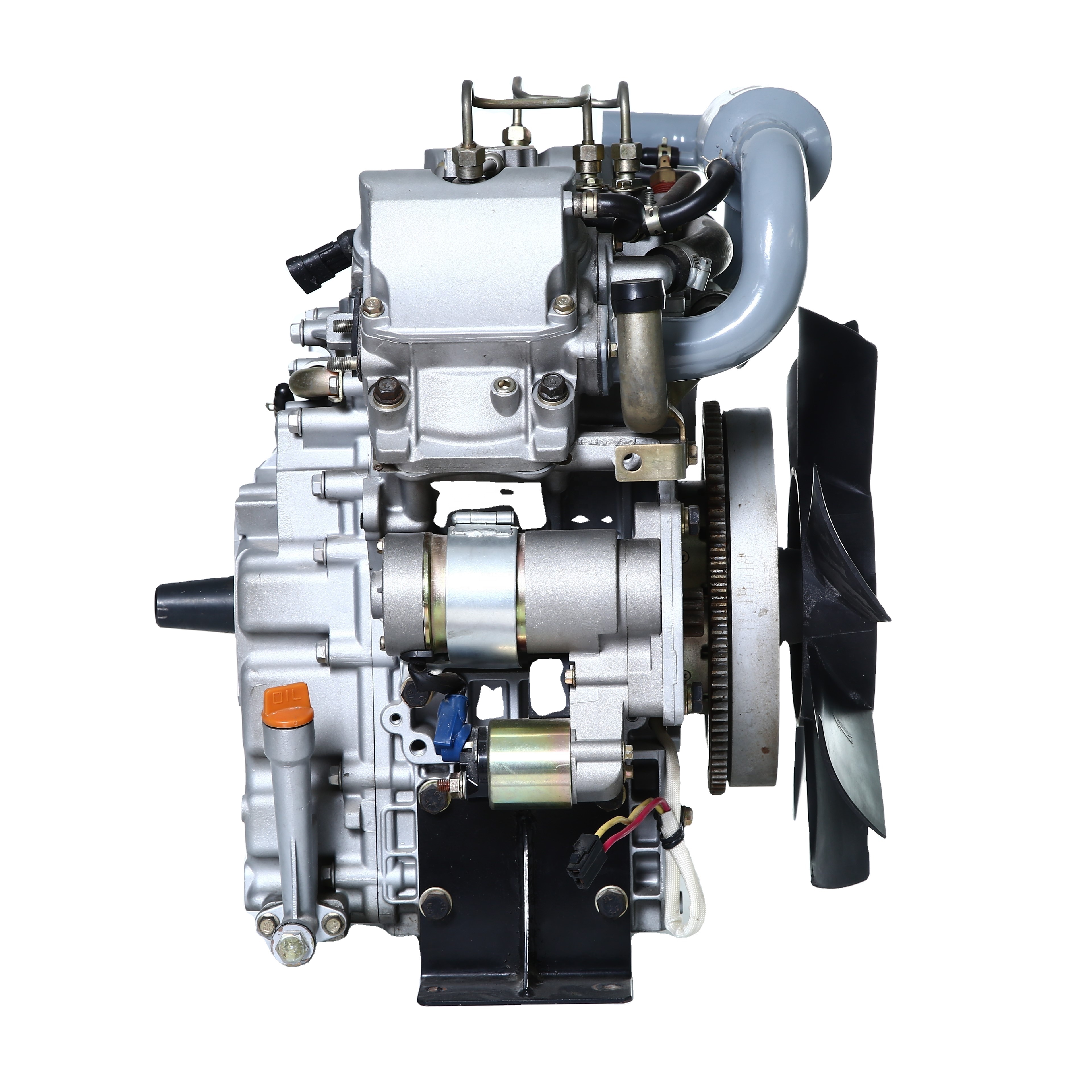 Water Cooled V Twin Diesel Engine - 4 Stroke, Electric Start