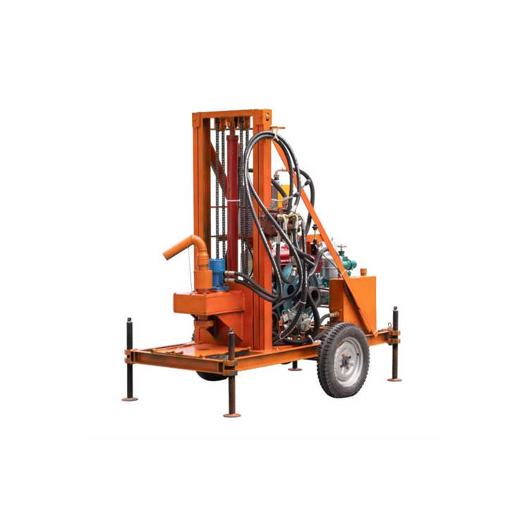 Diesel Powered Hydraulic Drilling Machine Wheel Type Compact Design for ...