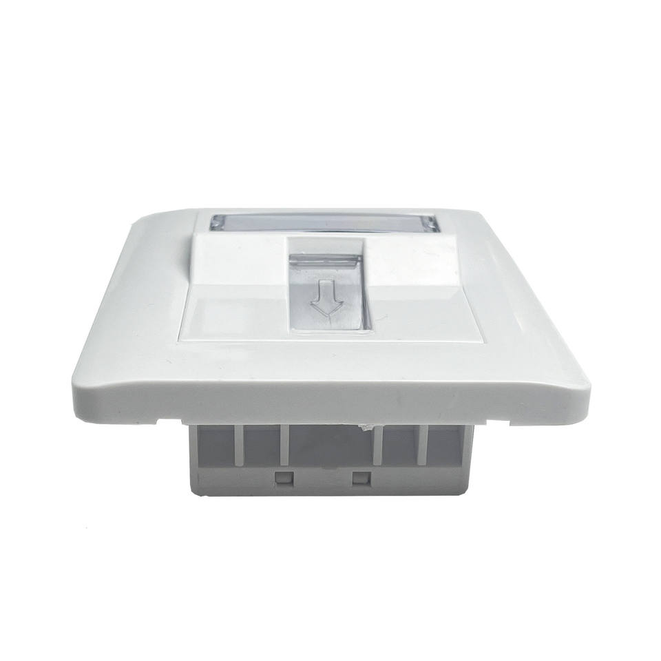 86 Type Telephone/Network Socket Faceplate, 1 Port , Angled Shutter ...