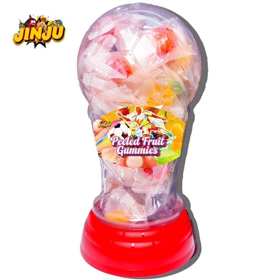Chinese Candy Manufacturer Wholesale Soccer Cup Grape Lychee Mango ...