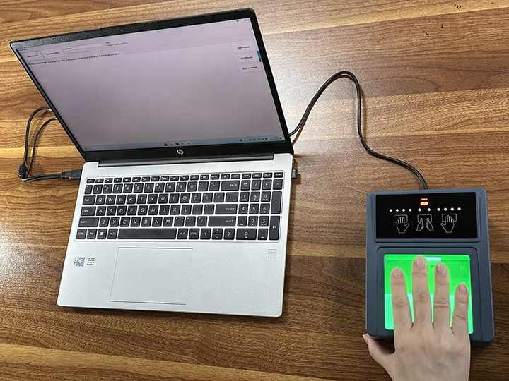 USB Biometric Fingerprint Scanner Ten Finger Capture Device High ...