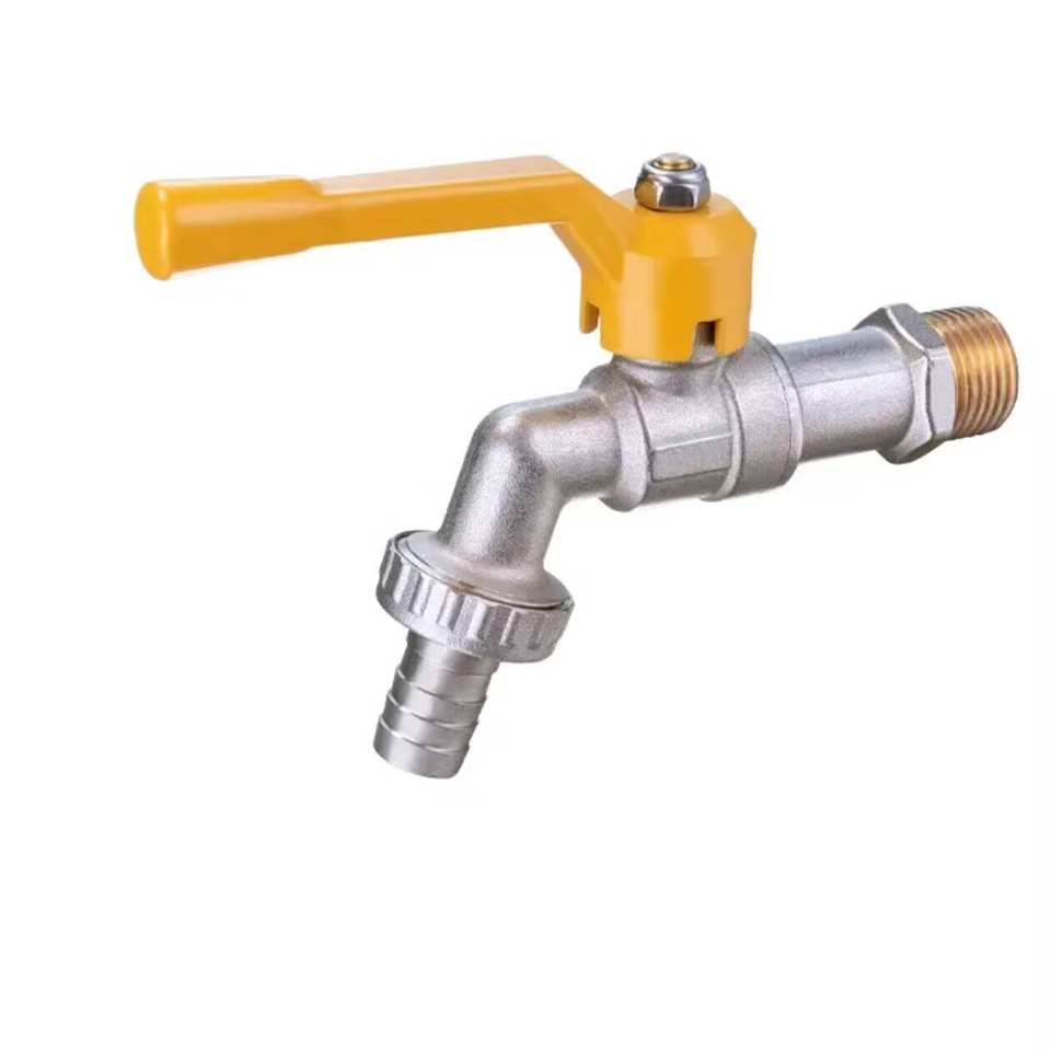 Square Zinc Alloy Bibcock Tap Wall Mounted Washing Machine Faucet ...