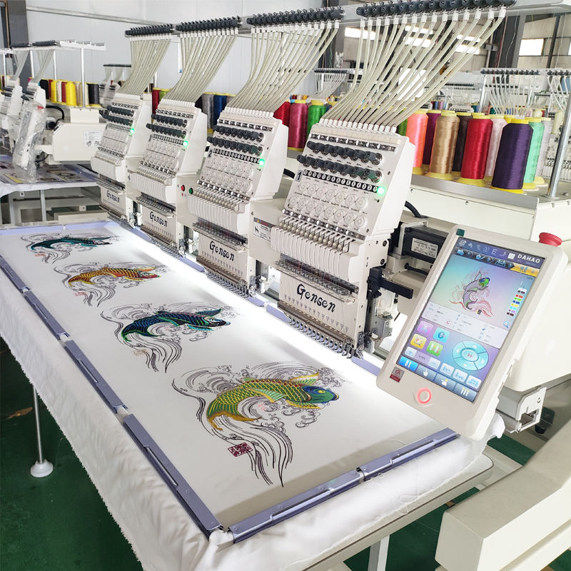 Top Selling Industrial Tajima Machine Head 4 Heads Embroidery Machine ...