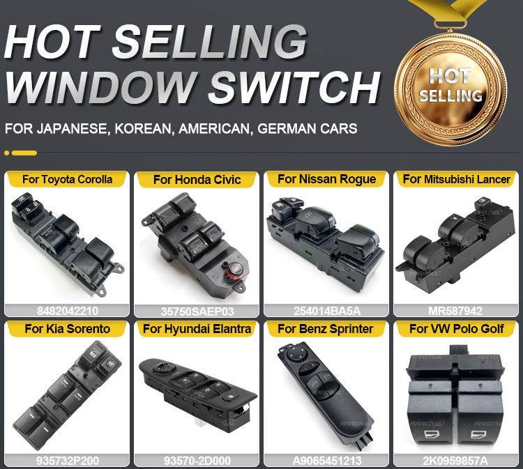 PERFECTRAIL Auto Parts Car Power Door Main Power Window Switch for ...