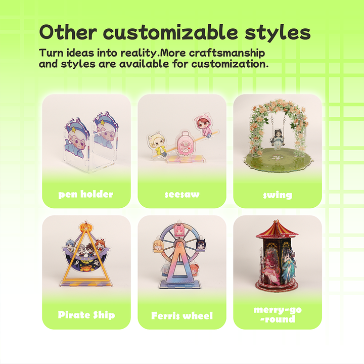 Custom Acrylic Standee Personalized Cartoon Character Clear Easter Desk ...