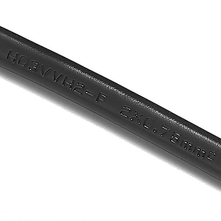 4 ft 1.2m CEE to IEC C7 Figure 8 Power Extension Cord Copper PVC 2.5A ...