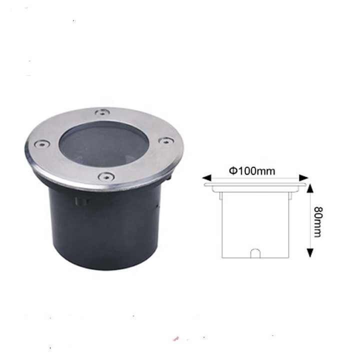 Outdoor IP65 3W LED Ground Light Housing Cover for Garden