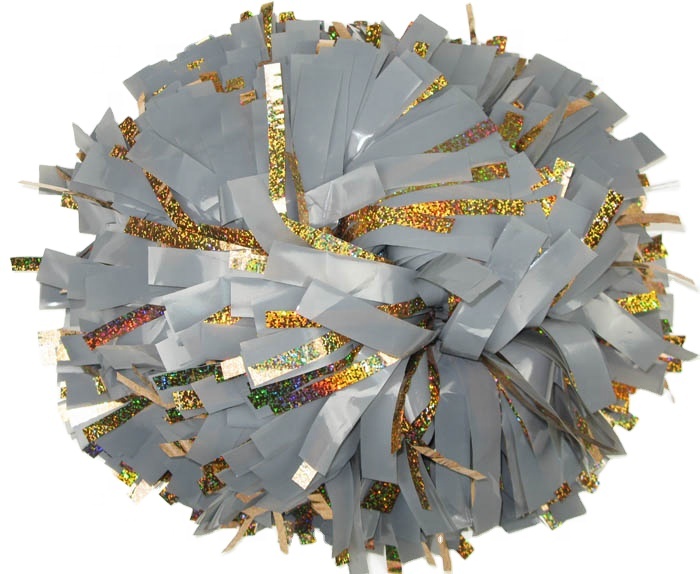 Professional Cheerleader Pom Poms - Metallic High Quality