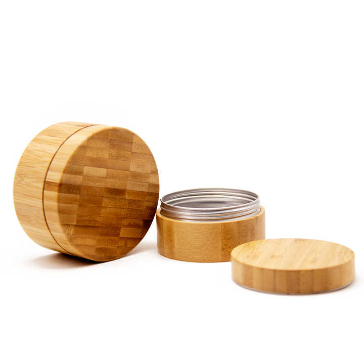Eco Friendly Custom Empty Plastic Bamboo Body Butter Containers ...