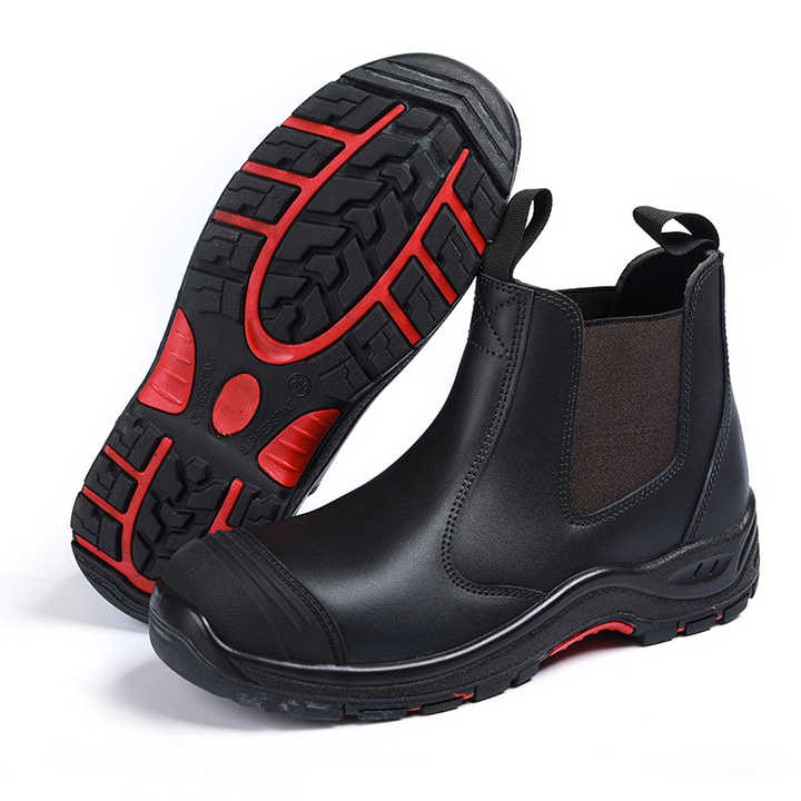 Sunland Black American Safety Shoes Without Lace Men's Work Safety ...