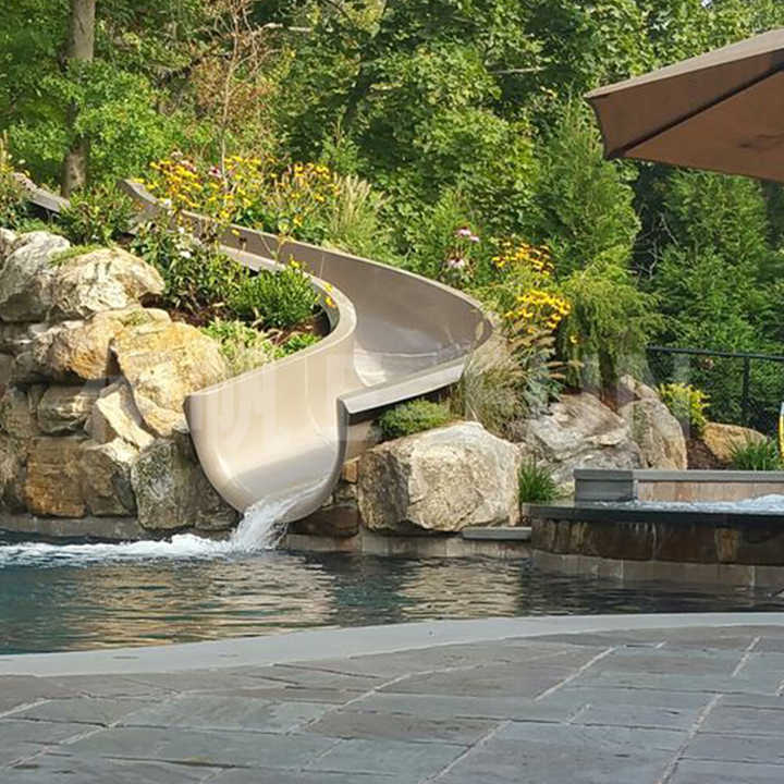 Swimming Pool Curve Water Slide - Durable Fiberglass Fun