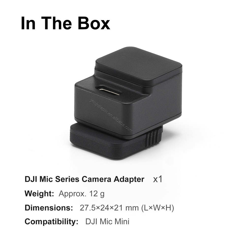 For DJI Mic Series Camera Adapter Lightweight 12g Accessory for DJI ...