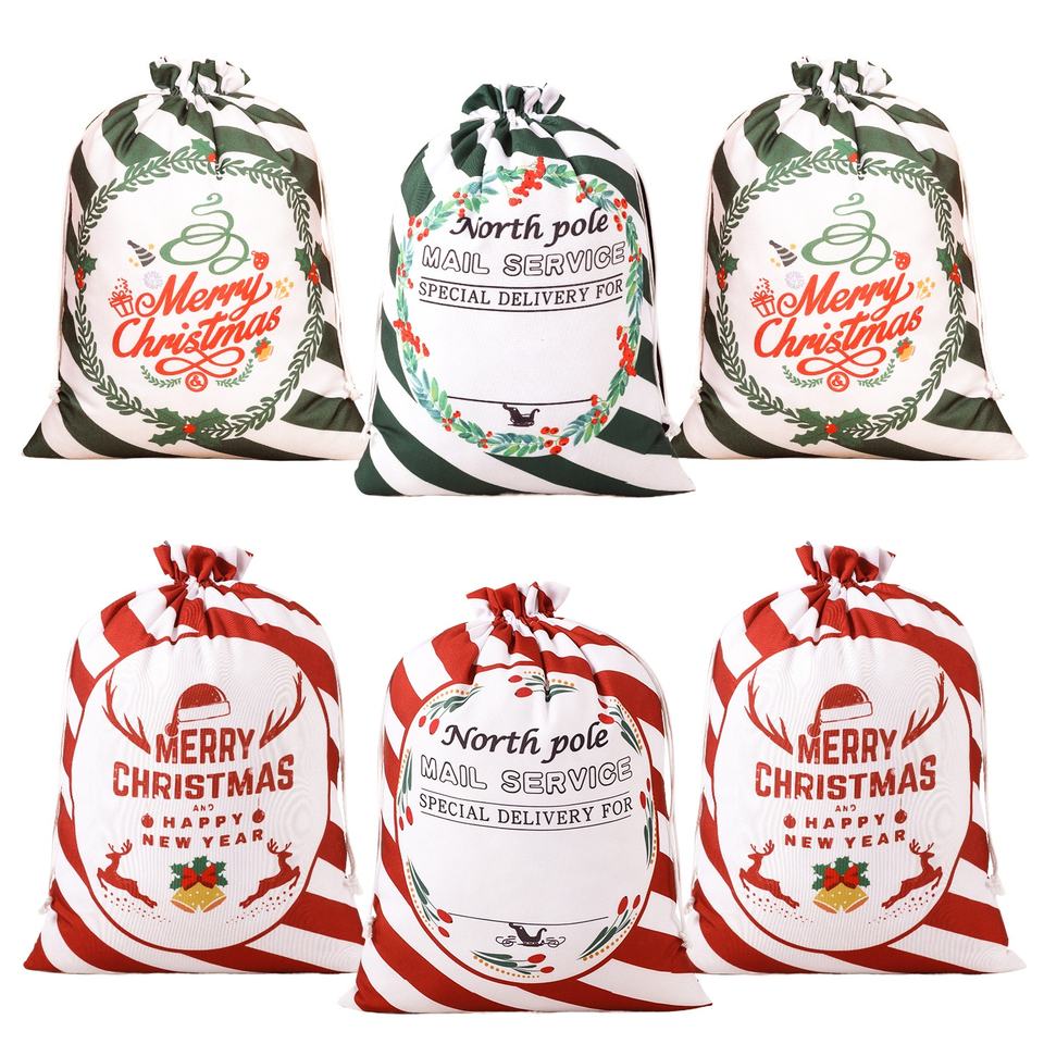 Chu Dao 2025 Custom Handled Polyester Digital Print Santa Claus Gift ...