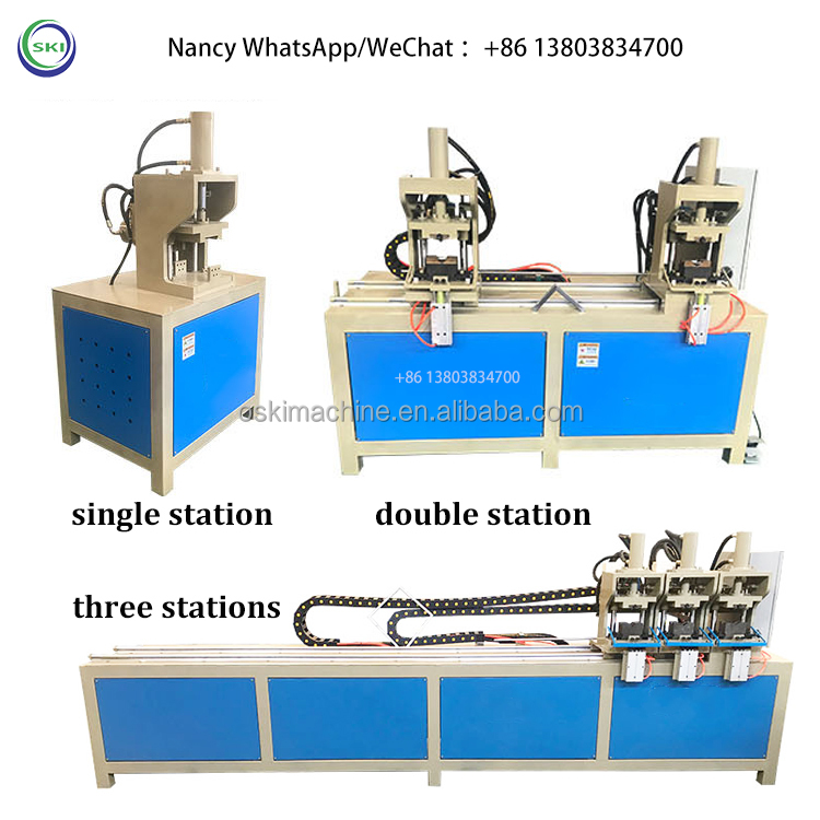 Portable Stainless Steel Tube Corner Punching Machine 45 90 Degree ...