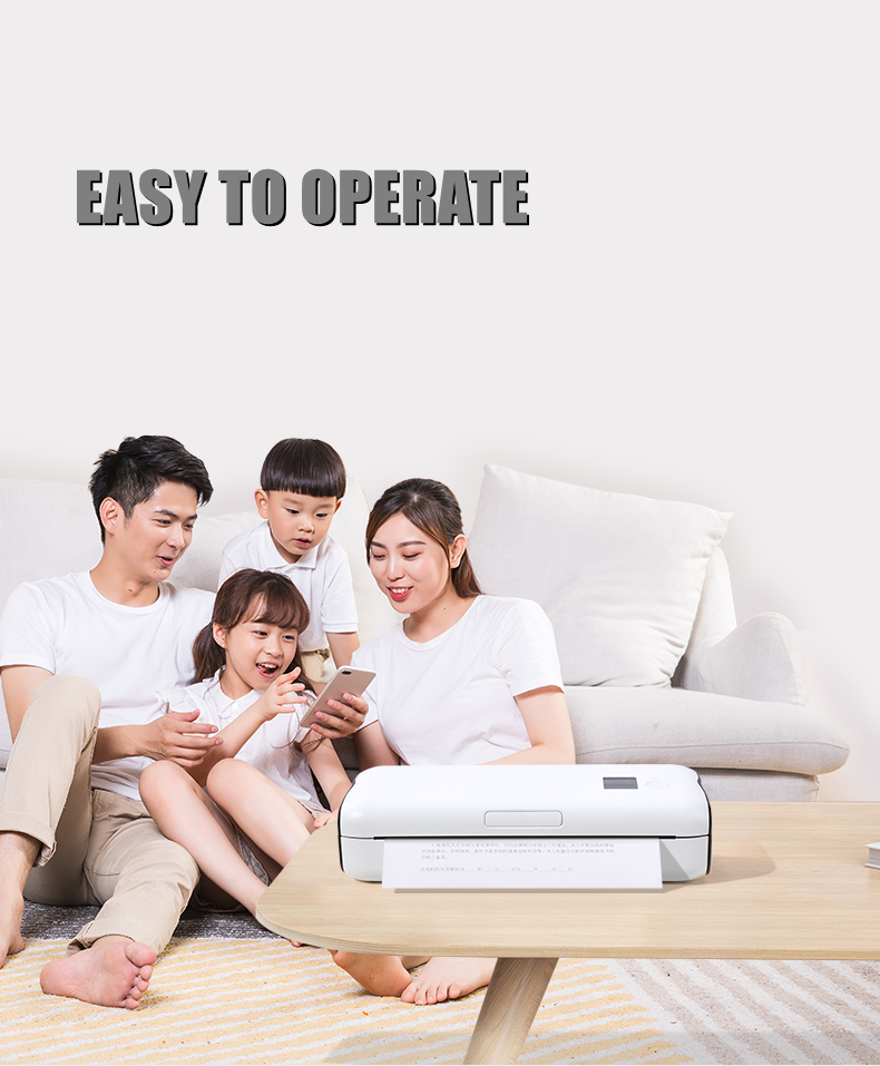 Inkless And Portable A4 Size Printer For Pdf Document Printing Wireless ...