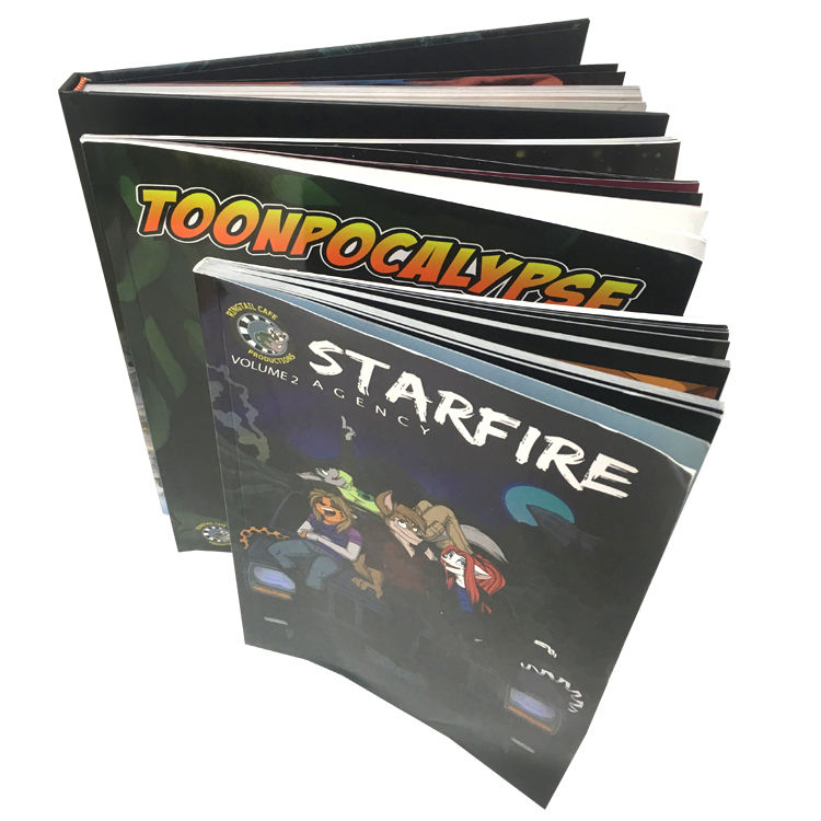 Paperback Book Printing Service Glossy Art Paper Full Color Manga Adult ...