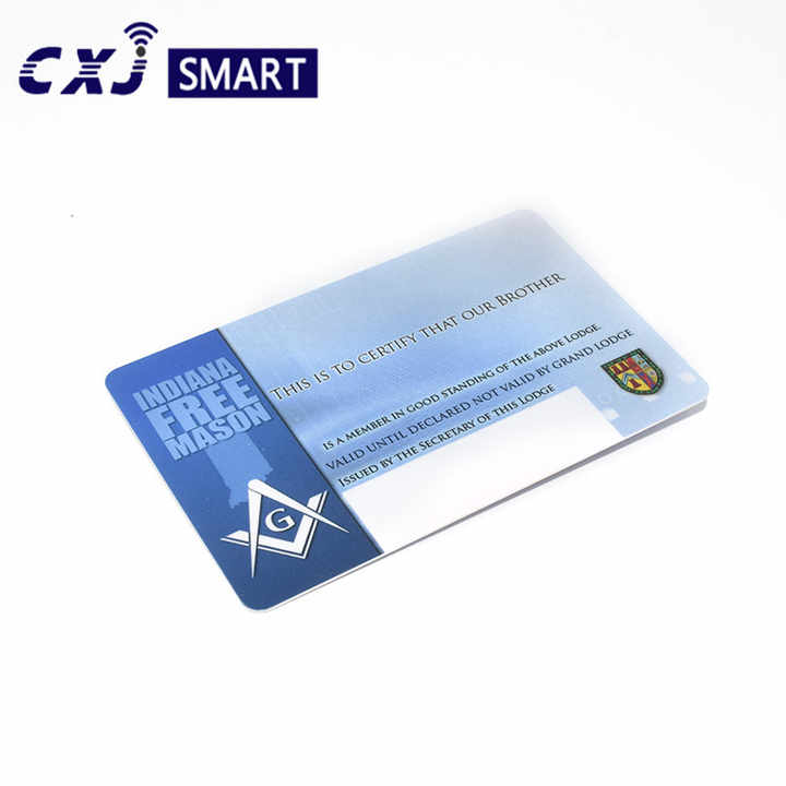 Stock Access Control Card Contactless RFID Chip PVC Smart Blank ...
