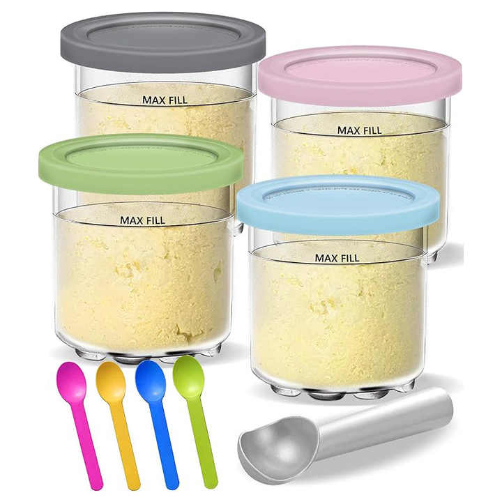 New Popular Plastic Ice Cream Pints Cup for Ice Cream Creamy Container ...