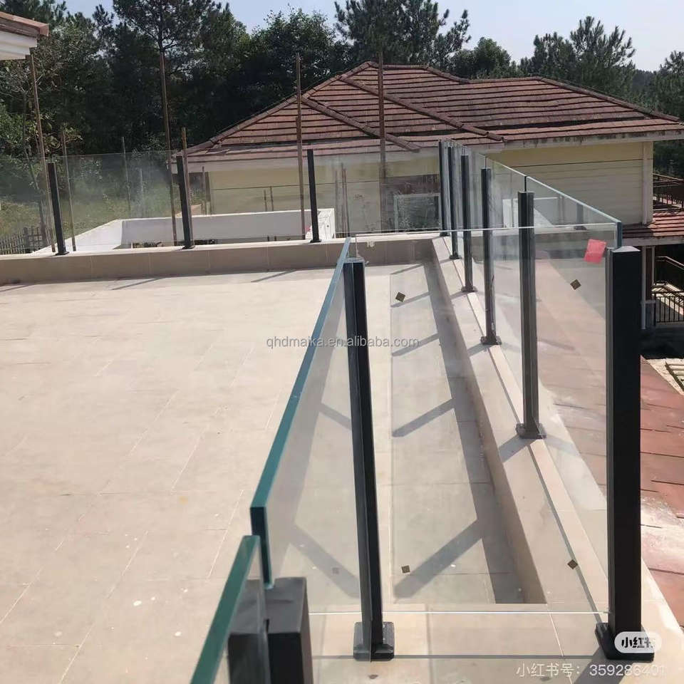 Frameless Tempered Glass Rail Accessories Aluminum U-shaped Channel ...