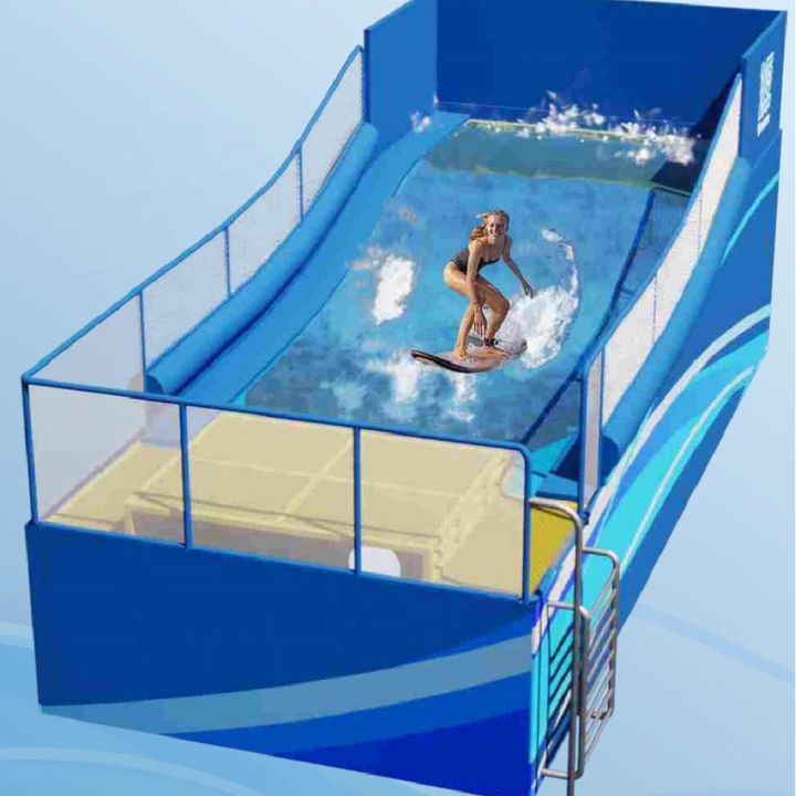 Outdoor Playground Water Play Equipment Wave Surf Machine Movable Surf ...